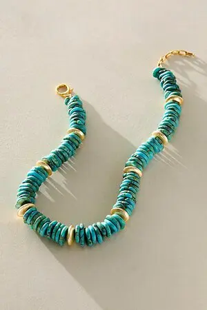 FREE-EST,ALV Free-est X Alv Gill Beaded Necklace - Turquoise