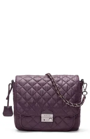 Mz Wallace Medium Crosby Lock Crossbody - Raisin