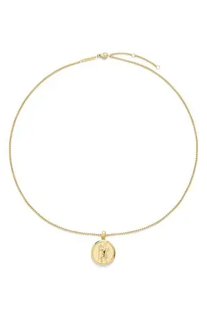 D.LOUISE St. Christopher Talisman Pendant Necklace - Gold