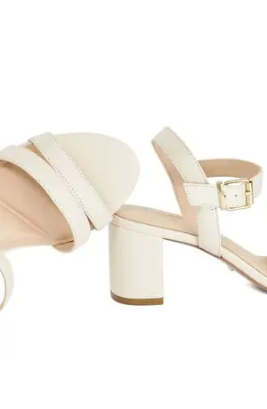 Dune London Merisa Ankle Strap Block Heel Sandals