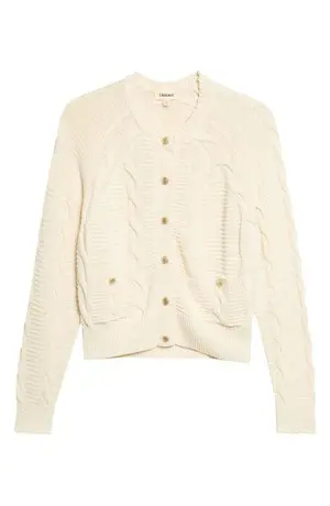 L'Agence Darcy Cable Knit Cardigan
