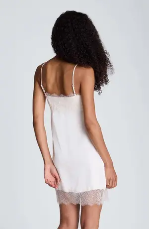 KENNETH COLE Lace Trim Slip Minidress