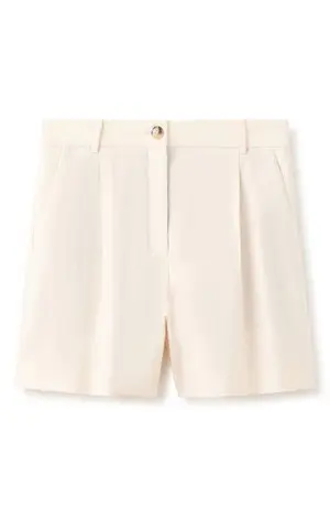 Mango High Waist Bermuda Shorts