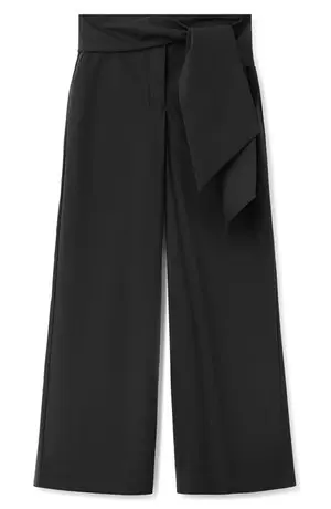 Mango Bow Straight Leg Trousers