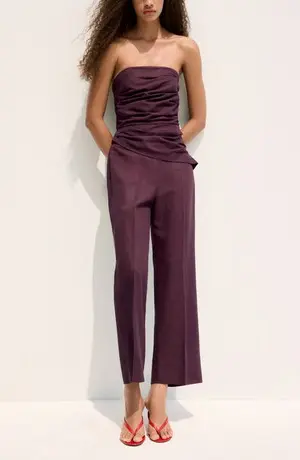 Mango Strapless Jumpsuit