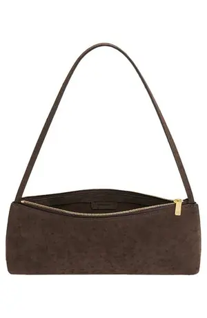 MANSUR GAVRIEL Gaia Ostrich Embossed Suede Baguette Bag