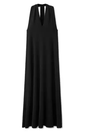 Mango Halter Dress With Back Detail