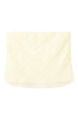 Mango Checkered Strapless Top