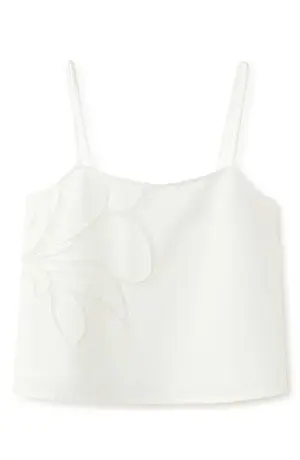 Mango Floral Embroidered Tank Top