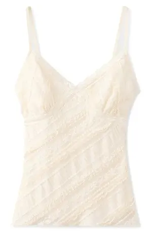 Mango V-neck Lace Top