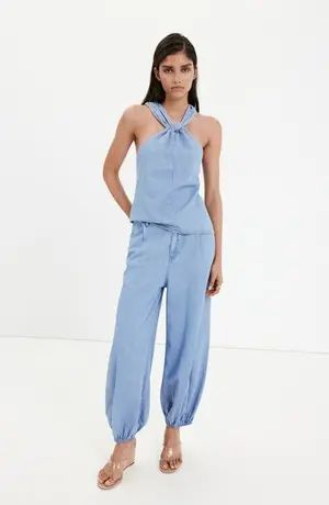 Mango High Waist Baggy Jeans