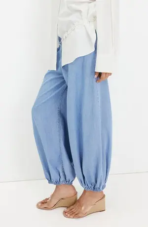 Mango High Waist Baggy Jeans