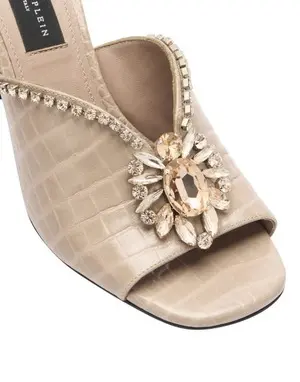 Philipp Plein Mid-heel Platform Sandals Broche Cocco
