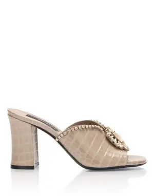 Philipp Plein Mid-heel Platform Sandals Broche Cocco