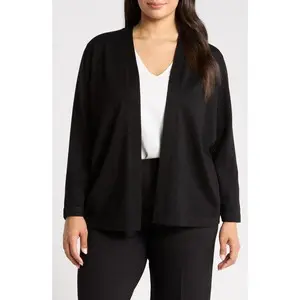 Anne Klein Chatham Open Front Cardigan - Black