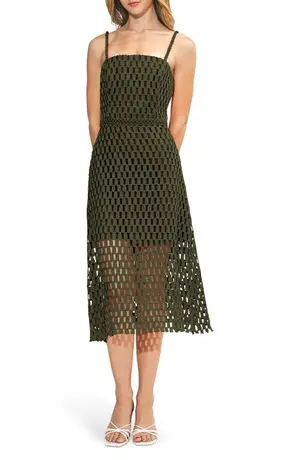 Adelyn Rae Karson Lace Midi Dress