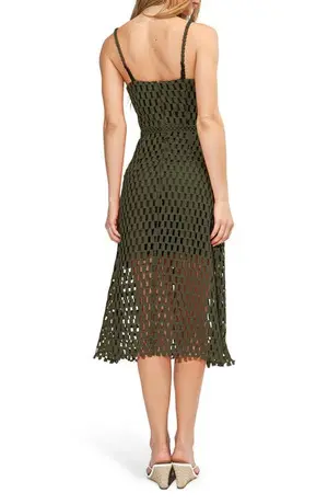 Adelyn Rae Karson Lace Midi Dress