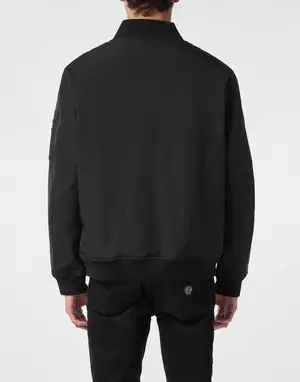 Philipp Plein Nylon Bomber Jacket - Black