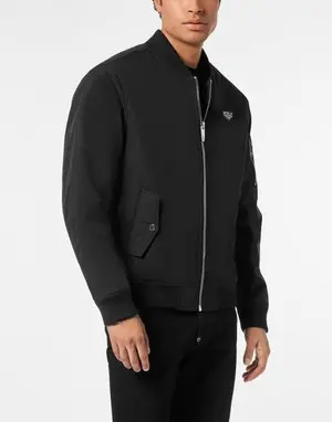 Philipp Plein Nylon Bomber Jacket - Black