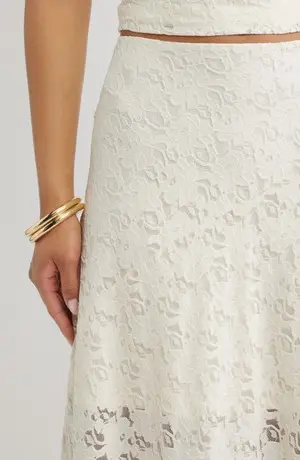 OPEN EDIT Lace Maxi Skirt - Ivory