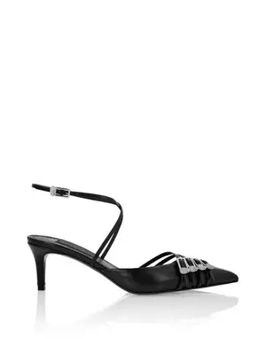 Philipp Plein Multi-strap Crossing Mid Heels 5