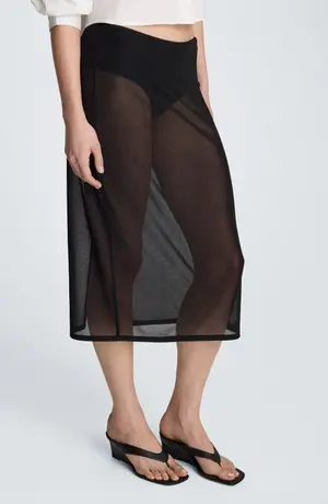 KENNETH COLE Mesh Midi Skirt
