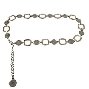 MADISON BEVERLY HILLS Vintage Chain Link Belt - Silver