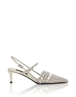 Philipp Plein Multi-strap Mid-heel Slingbacks 5 Mix Strass