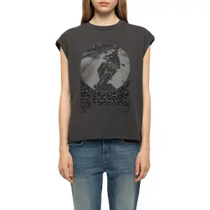 Zadig&Voltaire Cloe Graphic Cotton Tank
