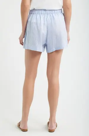 Frank & Eileen Mae Striped Linen Shorts