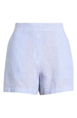 Frank & Eileen Mae Striped Linen Shorts