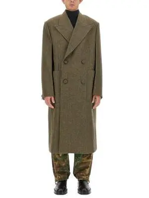 Givenchy Oversize Double Breasted Wool Coat
