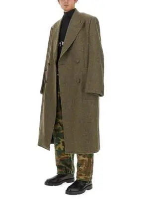 Givenchy Oversize Double Breasted Wool Coat