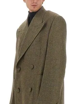 Givenchy Oversize Double Breasted Wool Coat