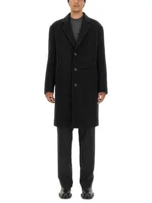 Alexander McQueen Single-breasted Wool And Cashmere Coat - Black