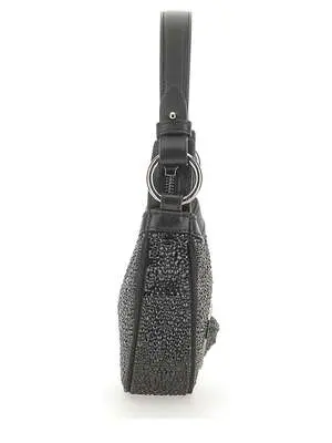 Versace Mini Hobo Bag With Crystals