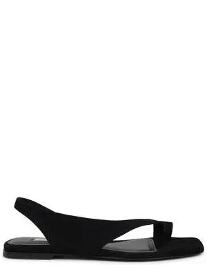 TOTEME Suede Slingback Sandals - Black