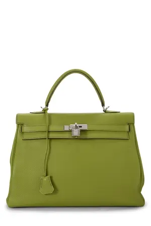 Hermès Anis Clemence Kelly Sellier 35 - Green