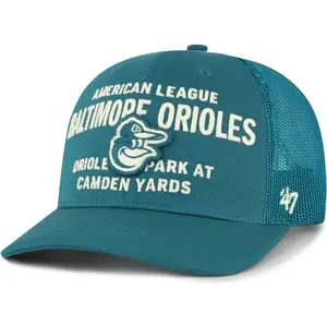 '47 Baltimore Orioles Contemporary Hitch Adjustable Trucker Hat - Teal