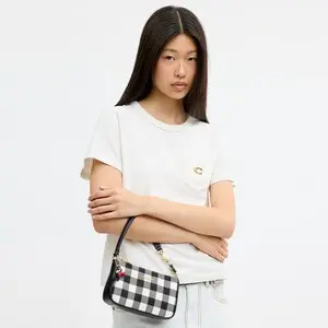 COACH OUTLET Nolita 19 With Gingham Print And Charm
