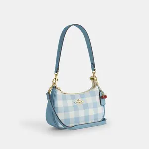 COACH OUTLET Teri Mini Crossbody Bag With Gingham Print And Charm