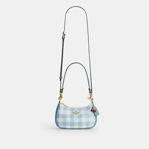 COACH OUTLET Teri Mini Crossbody Bag With Gingham Print And Charm