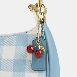COACH OUTLET Teri Mini Crossbody Bag With Gingham Print And Charm