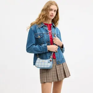 COACH OUTLET Teri Mini Crossbody Bag With Gingham Print And Charm