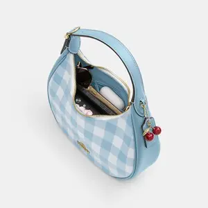COACH OUTLET Emily Shoulder Bag With Gingham Print And Charm