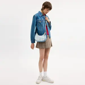 COACH OUTLET Emily Shoulder Bag With Gingham Print And Charm