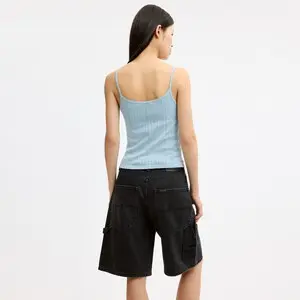 COACH OUTLET Cherry Pointelle Knit Tank - Blue