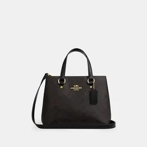 COACH OUTLET Station Carryall Bag In Signature Canvas - Gold/walnut/black