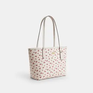 COACH OUTLET Medium City Tote Bag With Cherry Print