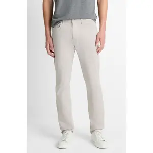 Vince Dylan Slim Fit Peached Stretch Cotton Pants - Silvermoon